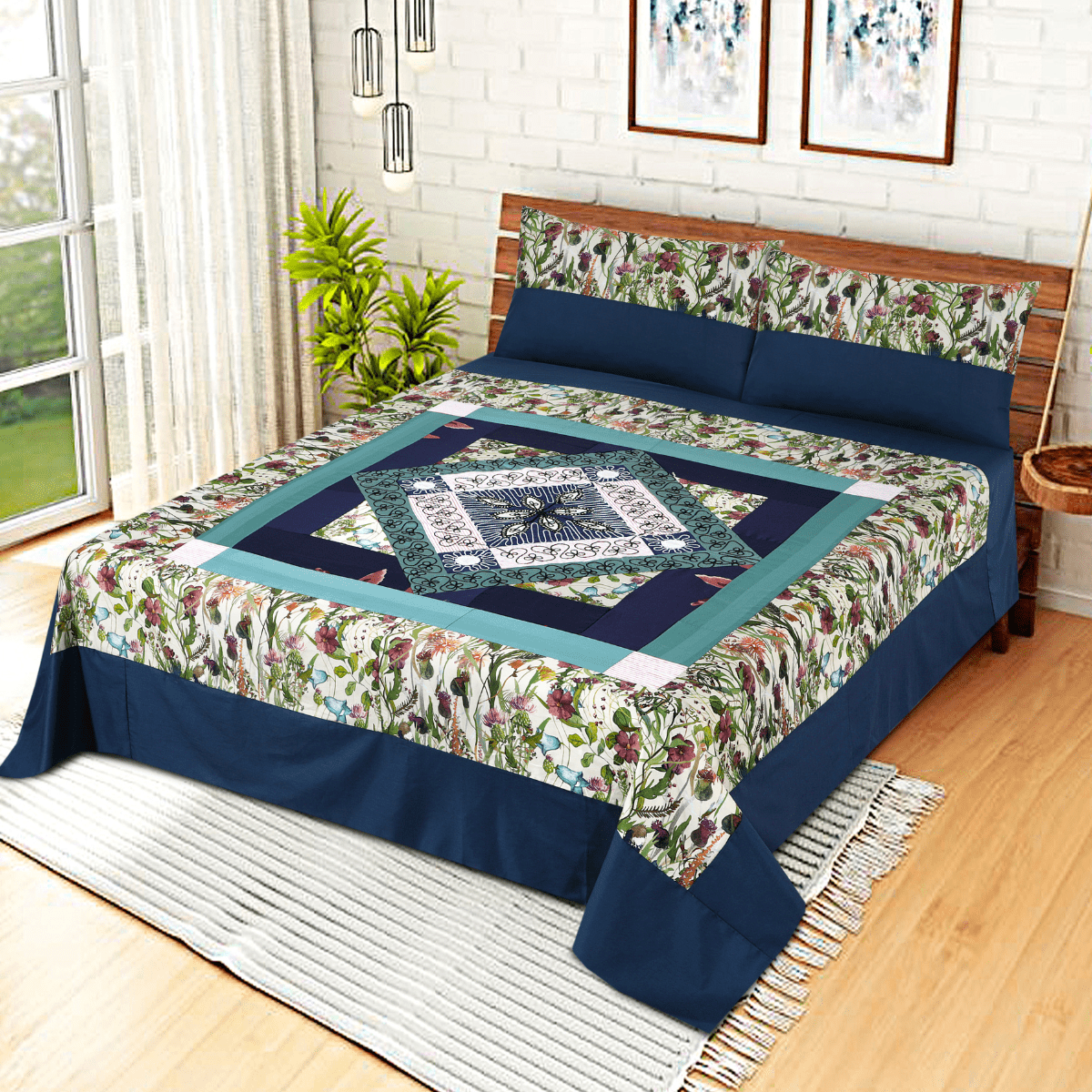 Patchwork Bed Sheets – Lotus