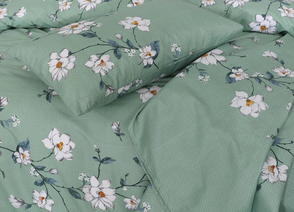 Green Petals - Bed Sheet Set Single – Lotus