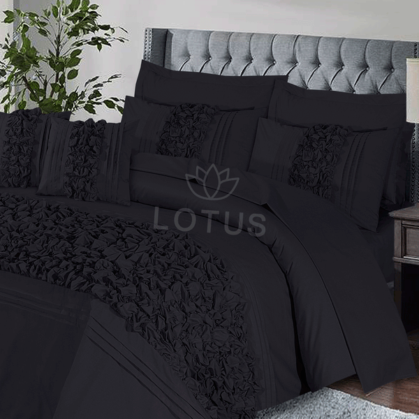 Black Roly-Poly - Duvet Cover Set 8 Pcs – Lotus