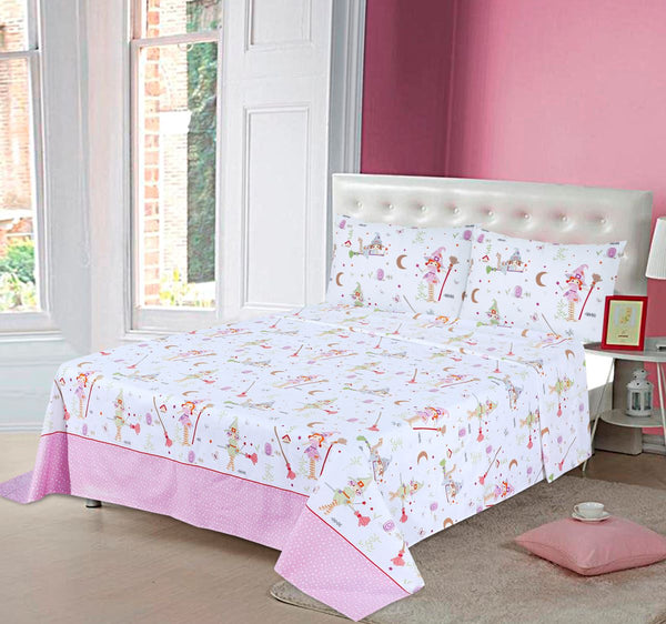 Cartoon Character Bed Sheet Fairy Garden Single-30160 – Lotus